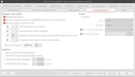Coupure de mot en fin de page Français Ask LibreOffice