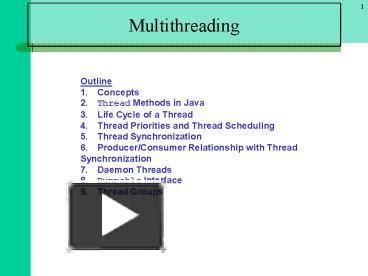 Ppt Multithreading Powerpoint Presentation Free To View Id D C Zjbjn