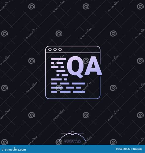 Qa Icon Quality Assurance Vector 350446543