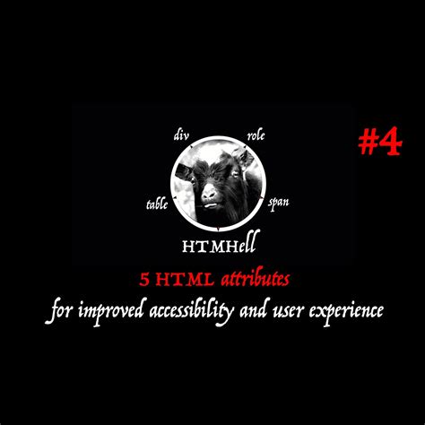 Html Attributes For Improved Accessibility And User Experience Rprogramming