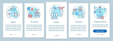 Premium Vector Hr Baseline Skills Onboarding Mobile App Page Screen