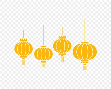 黄灯笼素材 黄灯笼元素图片下载 觅知网
