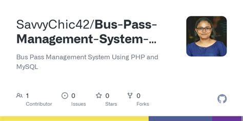 Github Savvychic42bus Pass Management System Using Php And Mysql