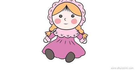 儿童画娃娃图片 儿童画娃娃图片简单 苗苗知道