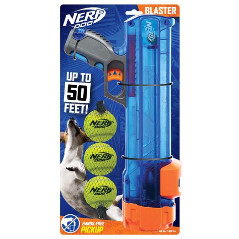 Nerf Dog Compact Tennis Ball Blaster T Set Great For Fetch Hands