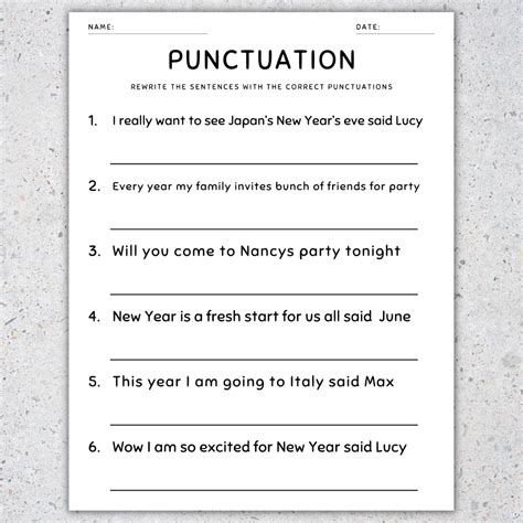 Punctuation Worksheets Christmas Tree Punctuation Asl Teaching