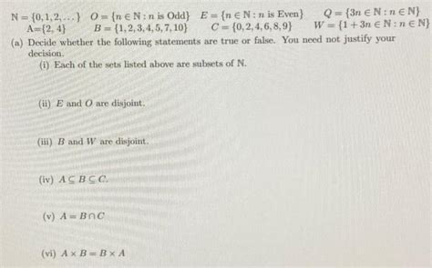 solved n {0 1 2 …}o {n∈n n is odd }e {n∈n n is even