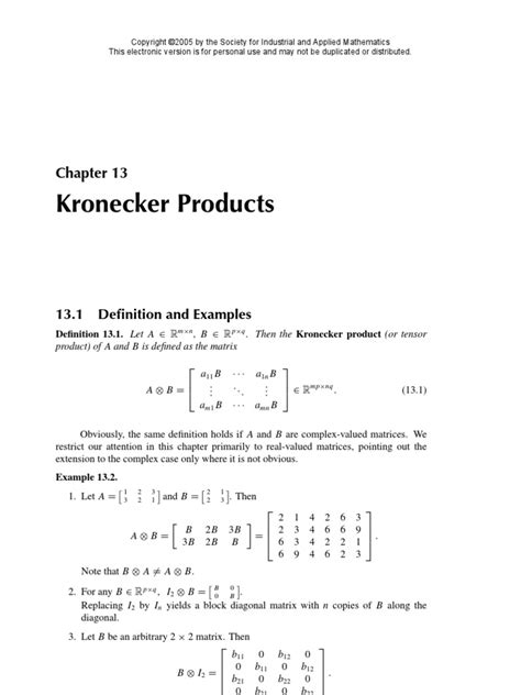 Produto De Kronecker Pdf Eigenvalues And Eigenvectors Matrix Mathematics