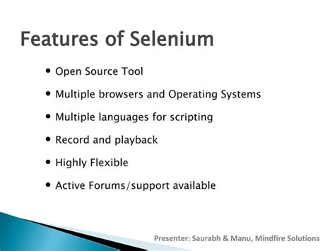 Introduction To Selenium Automation Pdf Browsers Computer Software And Applications