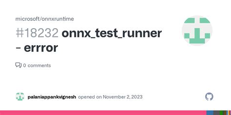 Onnx Test Runner Errror Issue 18232 Microsoft Onnxruntime GitHub
