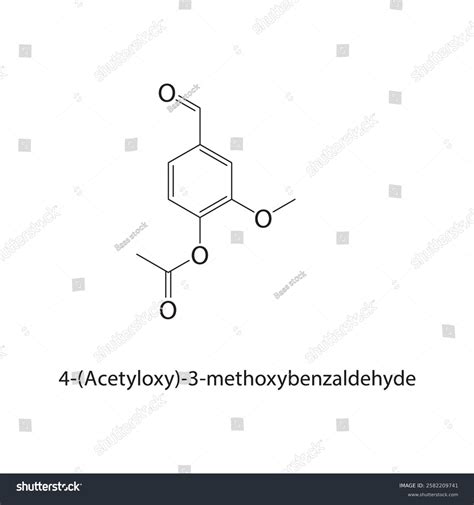 Acetophenone Skeletal Structureketone Compound Schematic Illustration Stock Vector Royalty Free