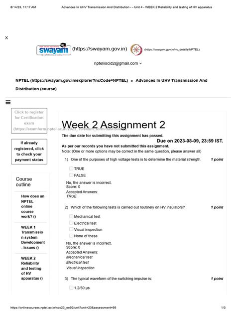 Advances In Uhv Transmission And Distribution Unit 4 Week 2