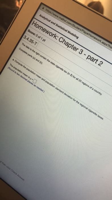 Solved Homework Chapter 3 Part 2 Round To Hw Score 0