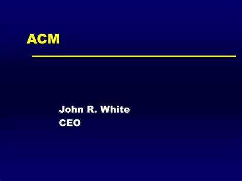 PPT ACM PowerPoint Presentation Free Download ID