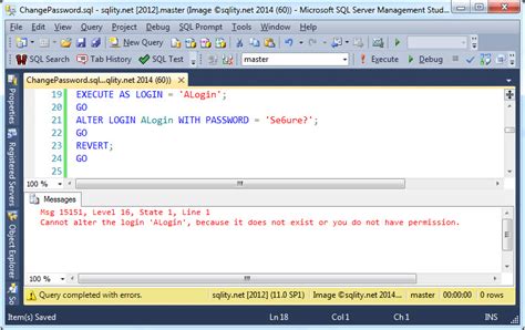 How To Change A Sql Login S Password Sqlity Net