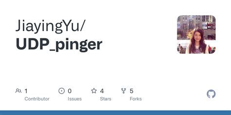 GitHub JiayingYu UDP Pinger