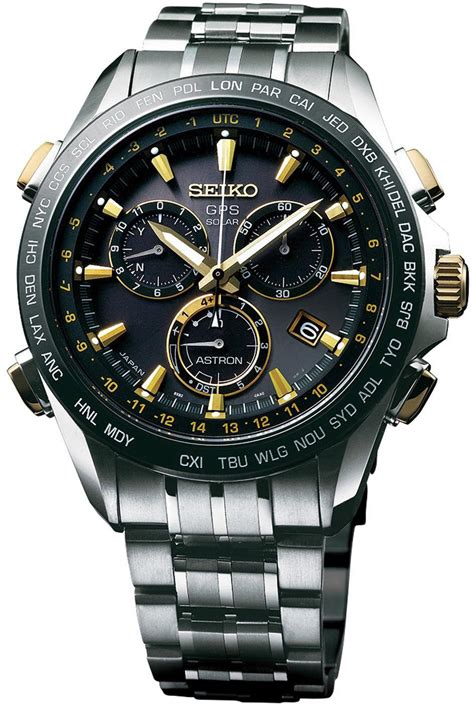 Seiko Astron Watch GPS Solar Chronograph Gold 2 150 00