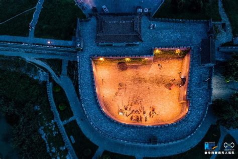 航拍安徽淮南市楚文化故乡 淝水古战场 国际在线