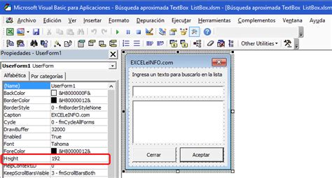 Búsqueda inteligente en un formulario de Excel vba EXCELeINFO