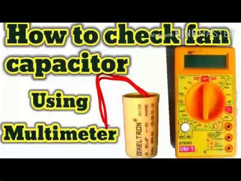 How To Test Ceiling Fan Capacitor With Multimeter Americanwarmoms Org