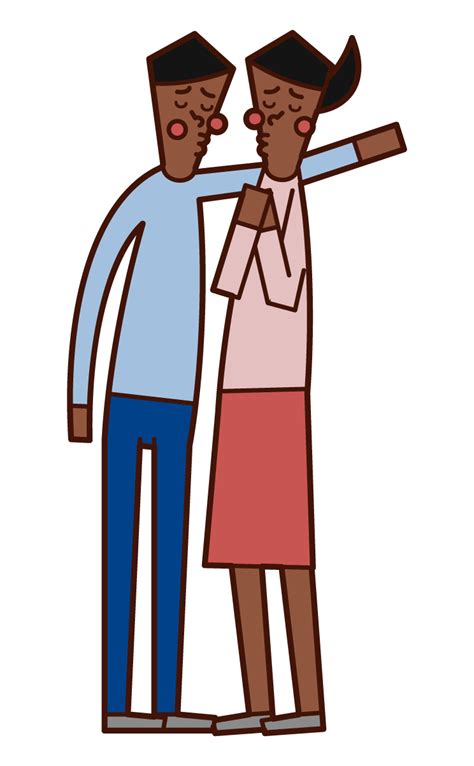 키스하는 사람 남성 의 그림에 가깝습니다 무료 일러스트 소재집 Kukukeke