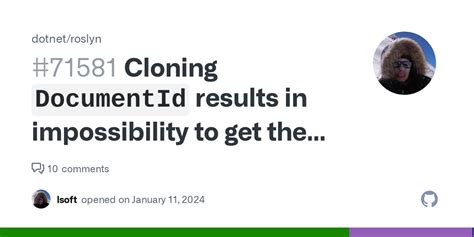 Cloning DocumentId Results In Impossibility To Get The Valid Result Of