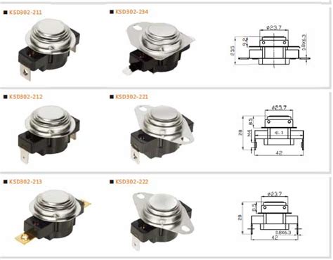 Bimetallic Temperature Control Switch