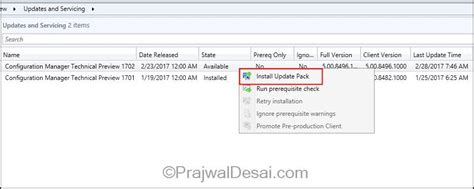 System Center Configuration Manager Technical Preview 1702