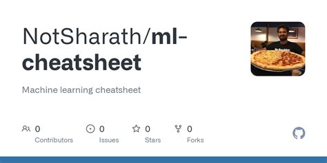 GitHub NotSharath Ml Cheatsheet Machine Learning Cheatsheet