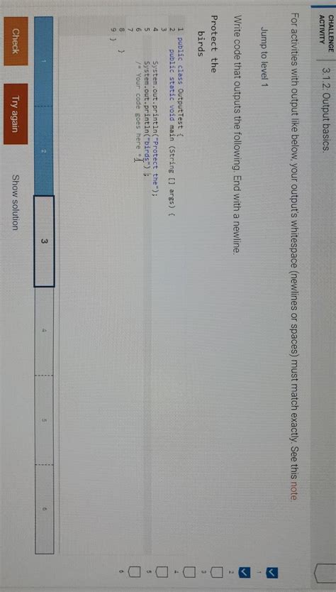 Challenge Activity 312 Output Basics For