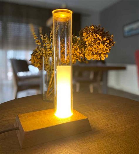 Modern Wood Table Light Bedside Lamp Etsy