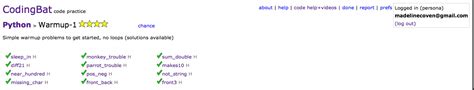 My First Codingbat Exercise