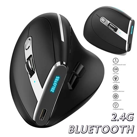 2 4g 블루투스 무선 인체 공학적 수직 마우스 핸드 컴퓨터 게임 마우스 광학 Usb 노트북 용 Aliexpress