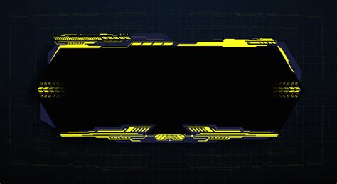 공상 과학 소설 Hud Ui Gui 현대 미래 사용자 인터페이스 스퀘어 프레임 블록 Hud 대시보드 인터페이스를 갖춘 기술 배경