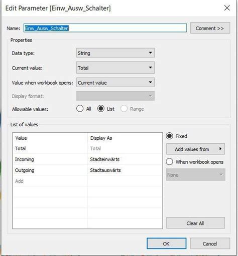 Created Parameter Not Woking Any Help Why R Tableau