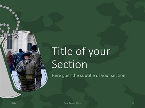 Microsoft Powerpoint Templates Army Theme Isseease