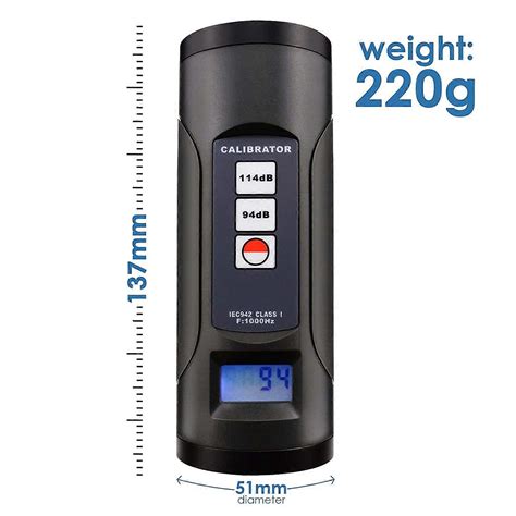 Digital Sound Level Meter Calibrator 94db And 114db For 1 2 And 1 Inch Microphone Decibel