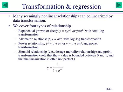 Ppt Transformation And Regression Powerpoint Presentation Free
