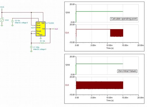 Tlc555 Strange Simulation Results Clock And Timing Forum Clock And Timing Ti E2e Support Forums
