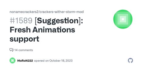 Suggestion Fresh Animations Support · Issue 1589 · Nonamecrackers2crackers Wither Storm Mod
