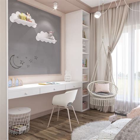 Детская комната on Behance | Kids bedroom designs, Girl bedroom designs ...