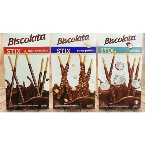 Biscolata Stix Milk Chocolate With Crispy Ricechocolate With Coconut