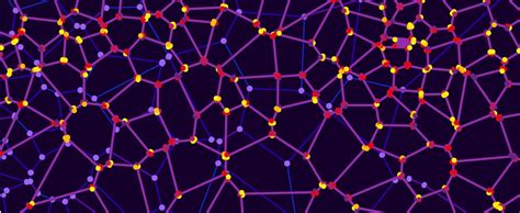 Neural Network Concept Connected Cells With Links Vector Image