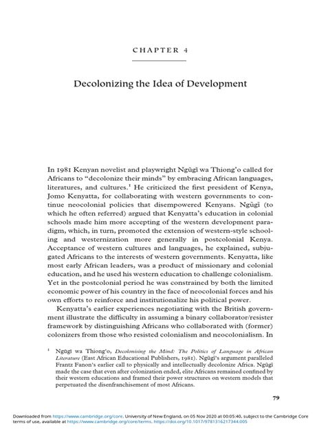 Decolonizing The Idea Of Development 2020 Pdf