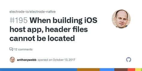 When Building Ios Host App Header Files Cannot Be Located · Issue 195 · Electrode Ioelectrode