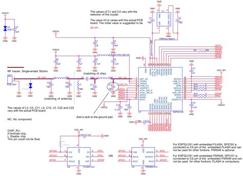 原理图设计 Esp32 C61 — Esp 硬件设计指南 Latest 文档