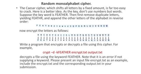 Solved Random Monoalphabet Cipher The Caesar Cipher Which