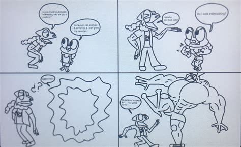 Anthro Frogadier Meets Super Froakie Quick Comic By Jaime Spec On