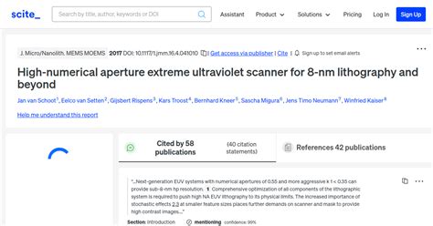 High Numerical Aperture Extreme Ultraviolet Scanner For 8 Nm Lithography And Beyond